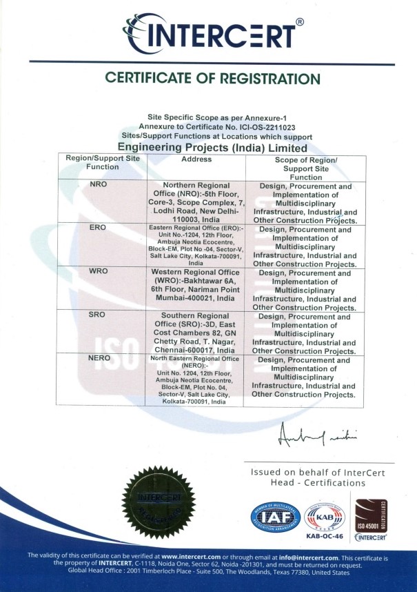 ISO Certification | EPI is proud to be one of the first few companies ...